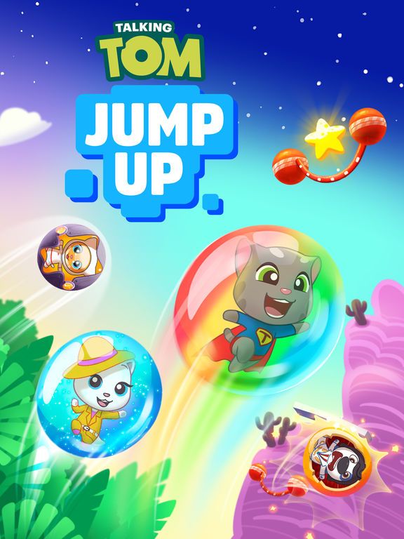 Talking Tom Jump Up Official Promotional Image Mobygames
