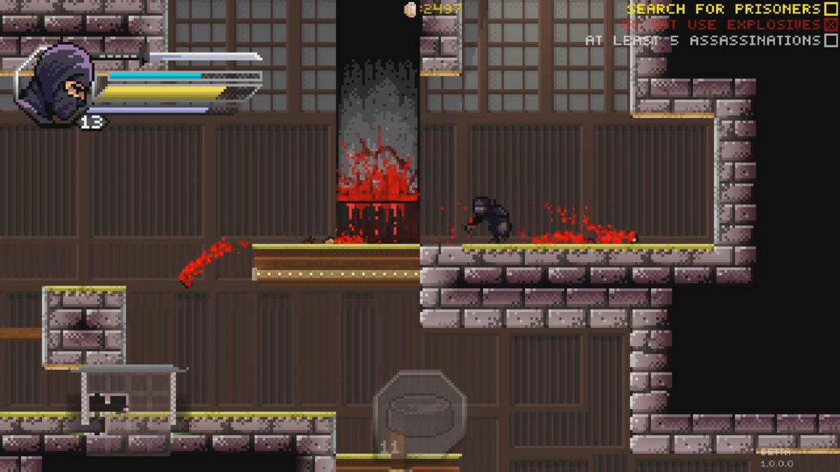 Pixel Shinobi: Nine demons of Mamoru official promotional image - MobyGames