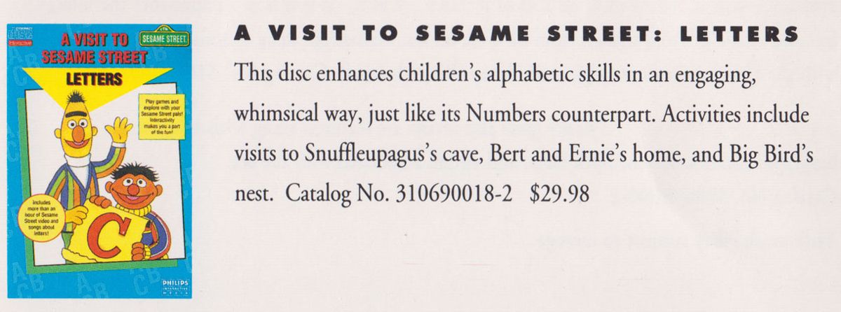 A Visit to Sesame Street: Letters official promotional image - MobyGames