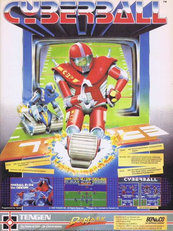 Cyberball official promotional image - MobyGames