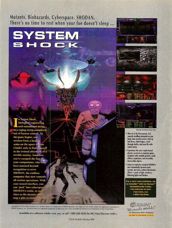 System Shock official promotional image - MobyGames