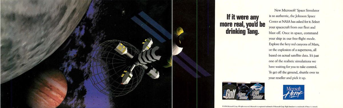 Microsoft Space Simulator official promotional image - MobyGames