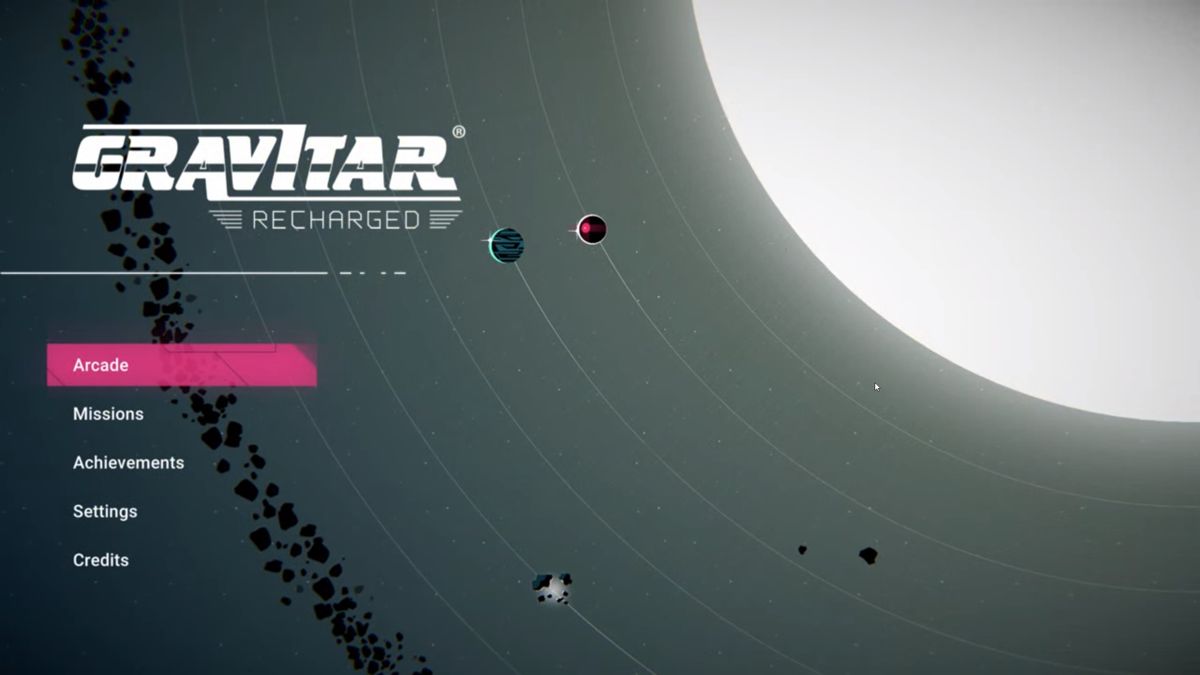 Screenshot of Gravitar: Recharged (Stadia, 2022) - MobyGames