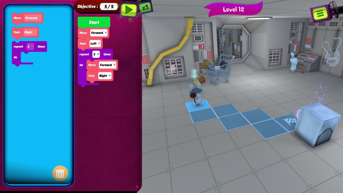 Screenshot of Rabbids: Coding! (Windows, 2019) - MobyGames