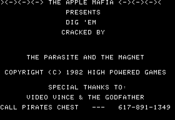 Dig 'em (1982) - MobyGames