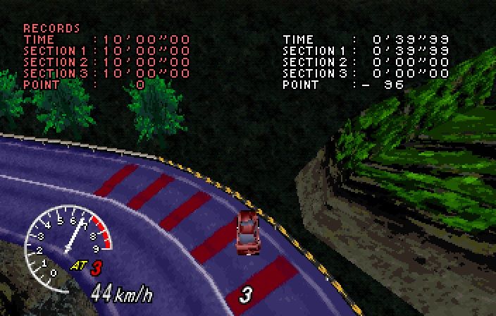 Screenshot of Code R (SEGA Saturn, 1998) - MobyGames
