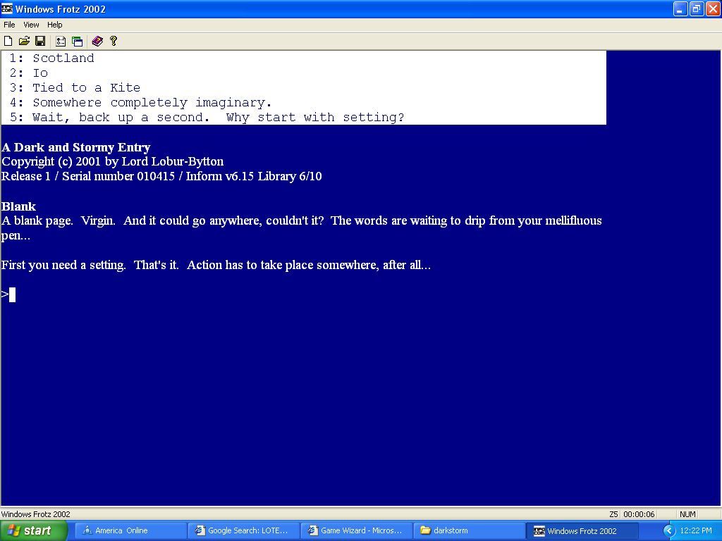 A Dark and Stormy Entry screenshots - MobyGames