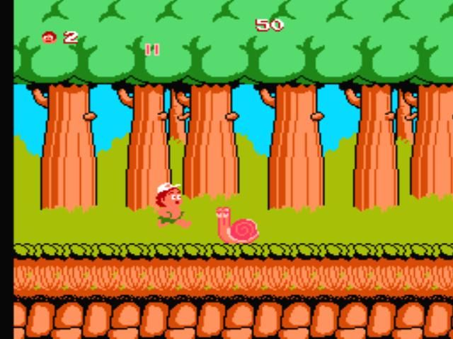 Screenshot of Adventure Island (NES, 1986) - MobyGames