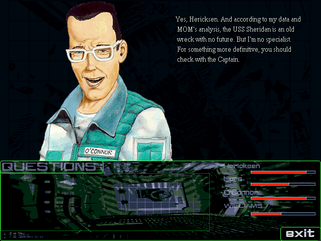 Screenshot of Aliens: A Comic Book Adventure (DOS, 1995) - MobyGames