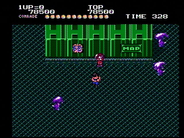 Screenshot of Alien Syndrome (NES, 1986) - MobyGames