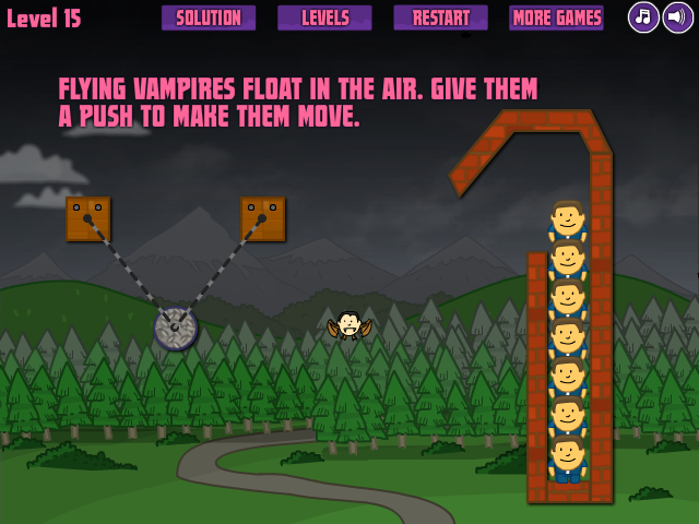 Screenshot of Vampire Physics (Browser, 2011) - MobyGames