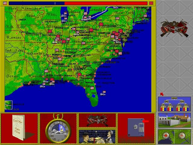 Screenshot of The Civil War (DOS, 1995) - MobyGames
