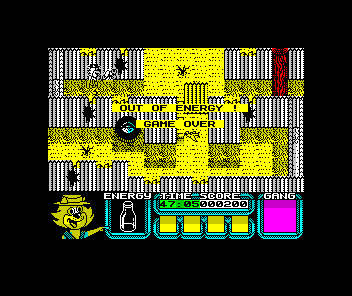 Screenshot of Top Cat Starring in Beverly Hills Cats (ZX Spectrum, 1990 ...