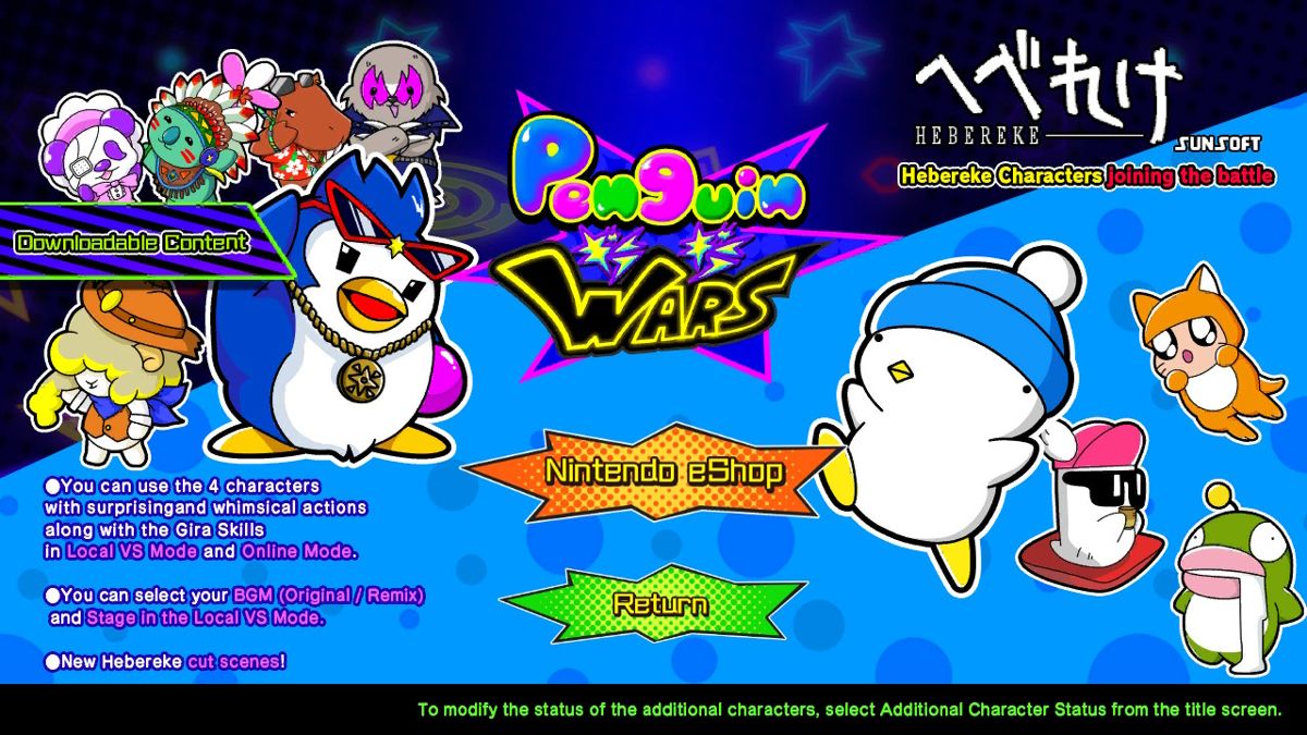Screenshot of Penguin Wars (Nintendo Switch, 2017) - MobyGames
