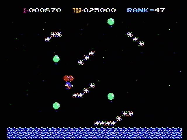 Screenshot of Balloon Fight (NES, 1985) - MobyGames