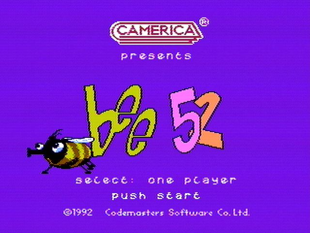 Screenshot of Bee 52 (NES, 1992) - MobyGames