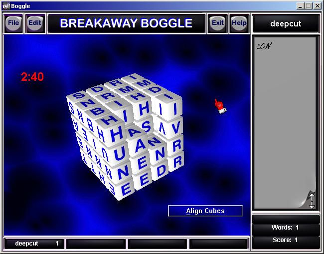 Screenshot of Boggle (Windows, 1997) - MobyGames