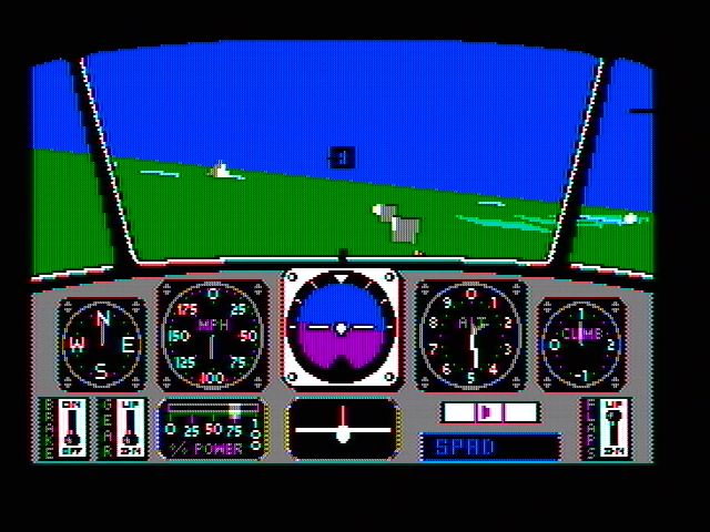 Screenshot of Chuck Yeager's Advanced Flight Simulator (DOS, 1987 ...