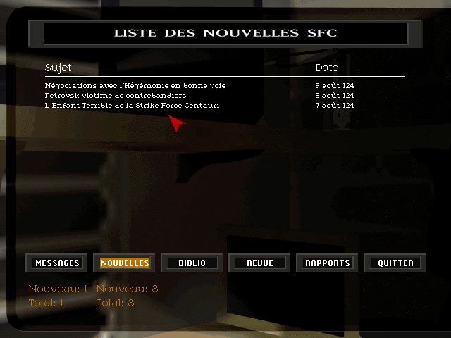 Screenshot of Terra Nova: Strike Force Centauri (DOS, 1996) - MobyGames