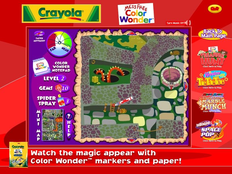 Screenshot of Crayola Arcade (Windows, 2003) - MobyGames