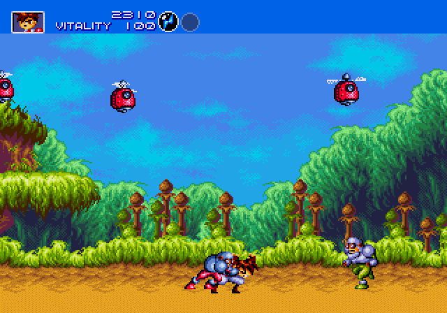 Screenshot of Gunstar Heroes (Genesis, 1993) - MobyGames