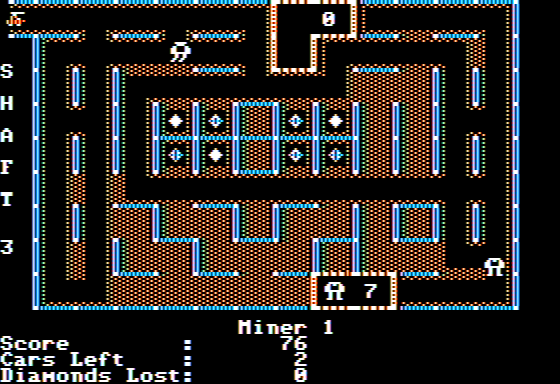 Screenshot of Diamond Mine (Apple II, 1983) - MobyGames
