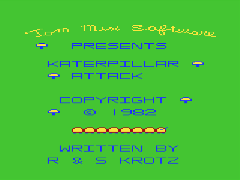 Katerpillar Attack (1982) - MobyGames