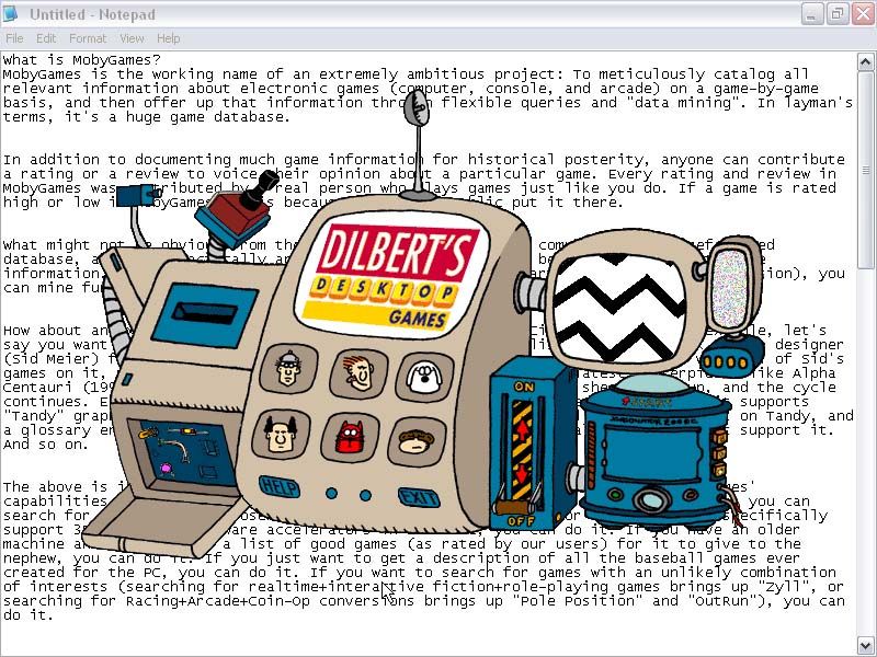Dilbert's Desktop Games screenshots - MobyGames
