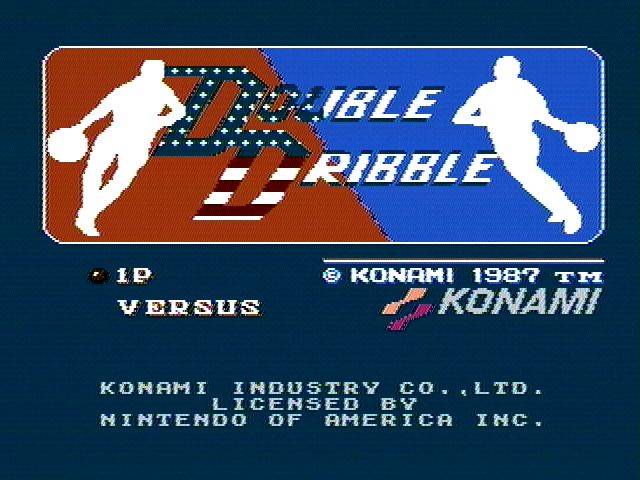 Screenshot of Double Dribble (NES, 1986) - MobyGames