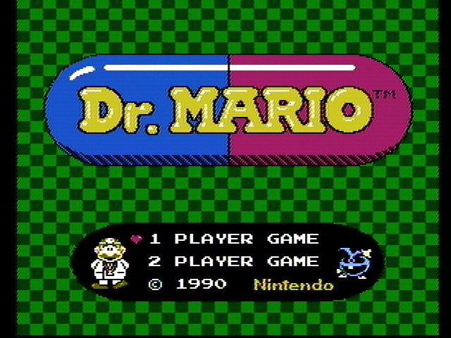 Screenshot of Dr. Mario (NES, 1990) - MobyGames