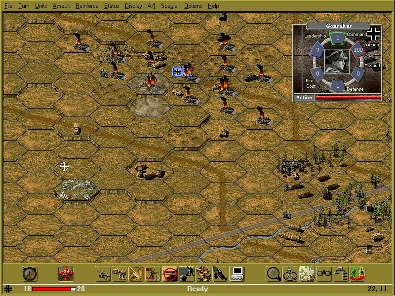 Screenshot of TalonSoft's East Front (Windows, 1997) - MobyGames