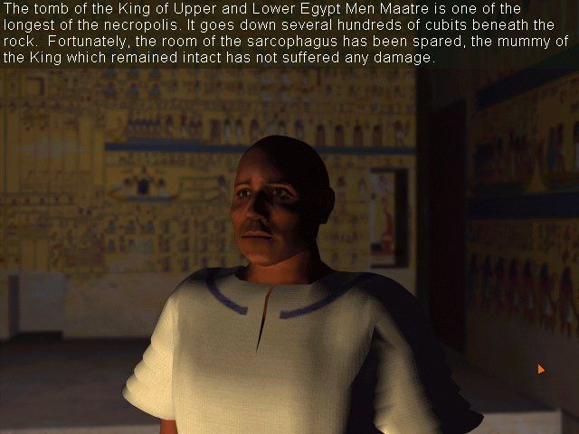 Screenshot of Egypt 1156 B.C.: Tomb of the Pharaoh (Windows, 1997 ...