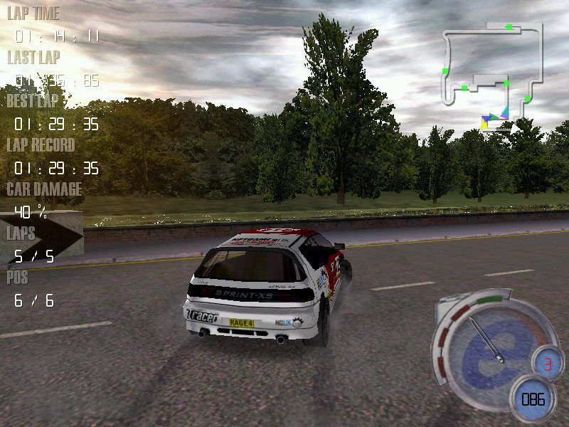 Screenshot of eRacer (Windows, 2001) - MobyGames