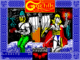 Screenshot of Gothik (ZX Spectrum, 1987) - MobyGames