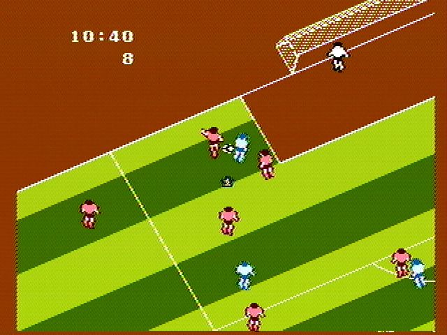 Screenshot of Goal! (NES, 1988) - MobyGames
