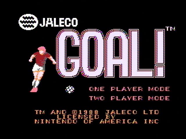 Screenshot of Goal! (NES, 1988) - MobyGames