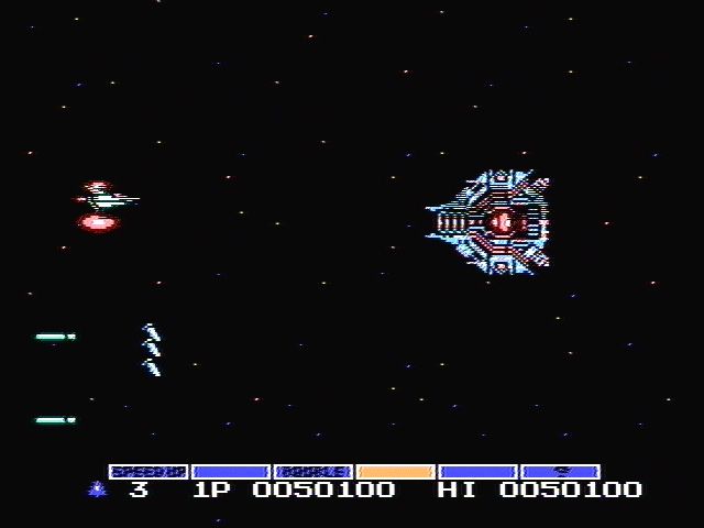 Screenshot of Gradius (NES, 1985) - MobyGames