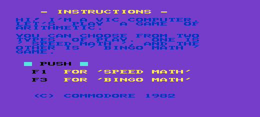 Elementary math / Bingo Math (1978) - MobyGames