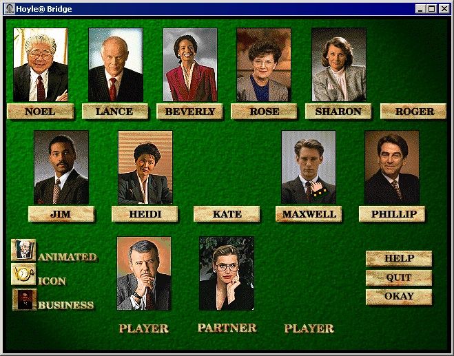 Screenshot of Hoyle Bridge (Windows, 1996) - MobyGames