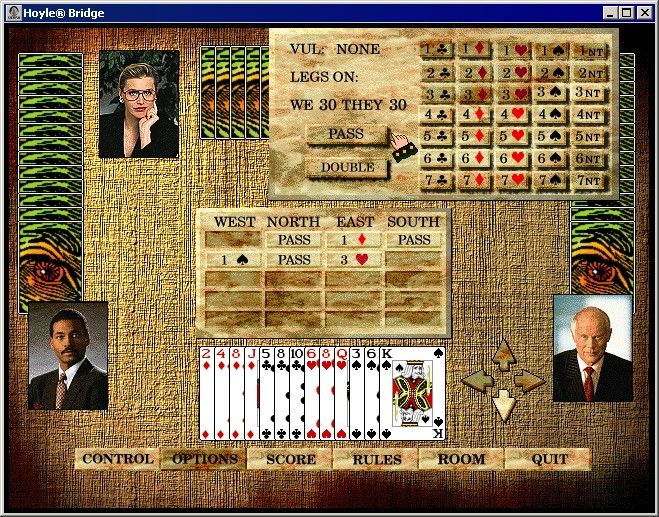 Screenshot of Hoyle Bridge (Windows, 1996) - MobyGames