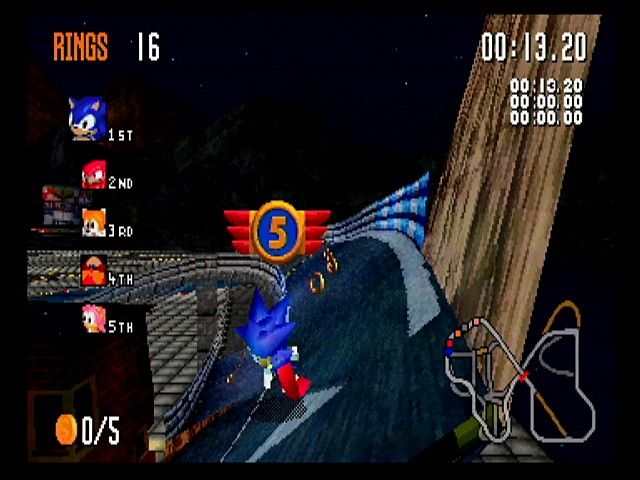 Screenshot of Sonic R (SEGA Saturn, 1997) - MobyGames