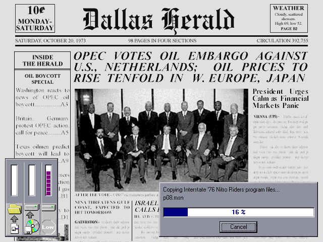 Screenshot of Interstate '76: Nitro Pack (Windows, 1998) - MobyGames