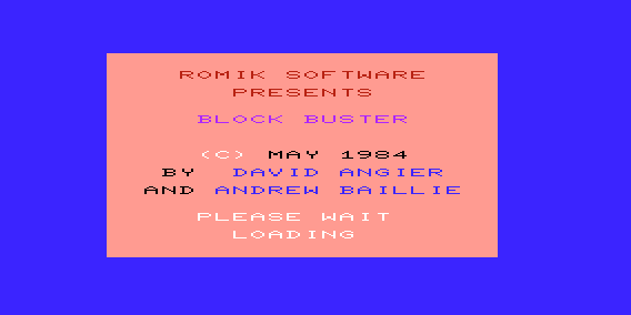 Block Buster (1984) - MobyGames