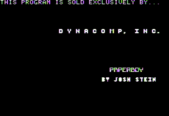 Paperboy (1983) - MobyGames