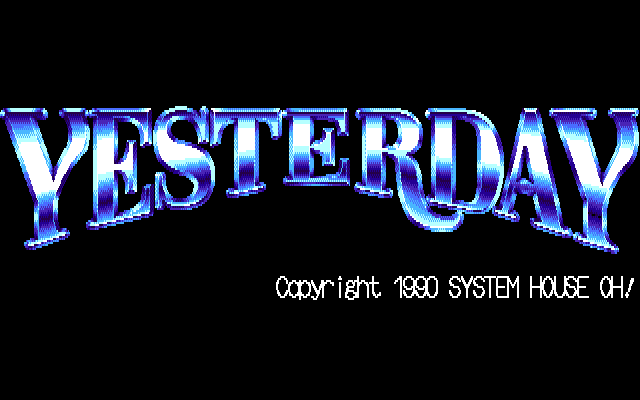 Yesterday (1990) - MobyGames