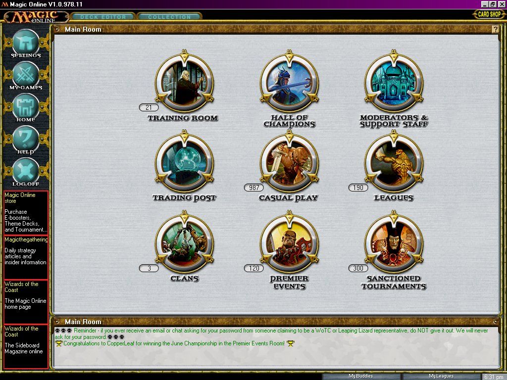 Screenshot of Magic: The Gathering Online (Windows, 2002) - MobyGames