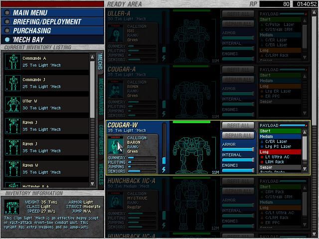 Screenshot of Mech Commander (Windows, 1998) - MobyGames