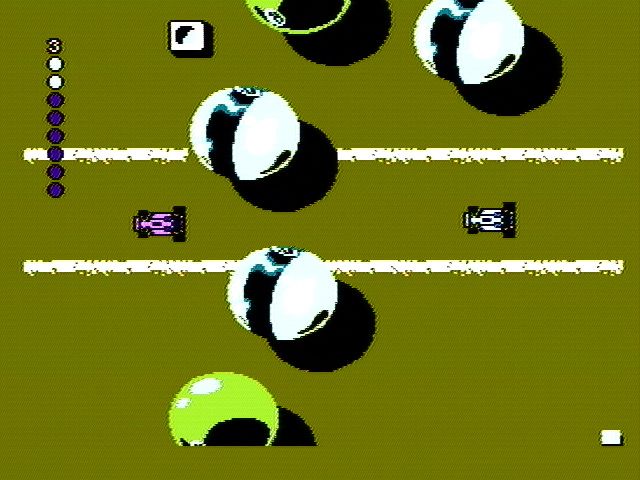 Screenshot of Micro Machines (NES, 1991) - MobyGames