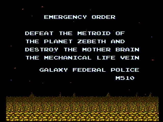 Screenshot of Metroid (NES, 1986) - MobyGames