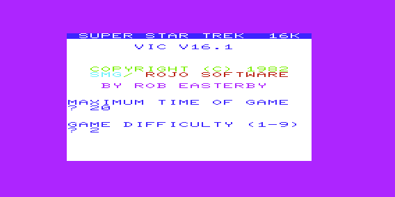 Super Star Trek (1982) - MobyGames